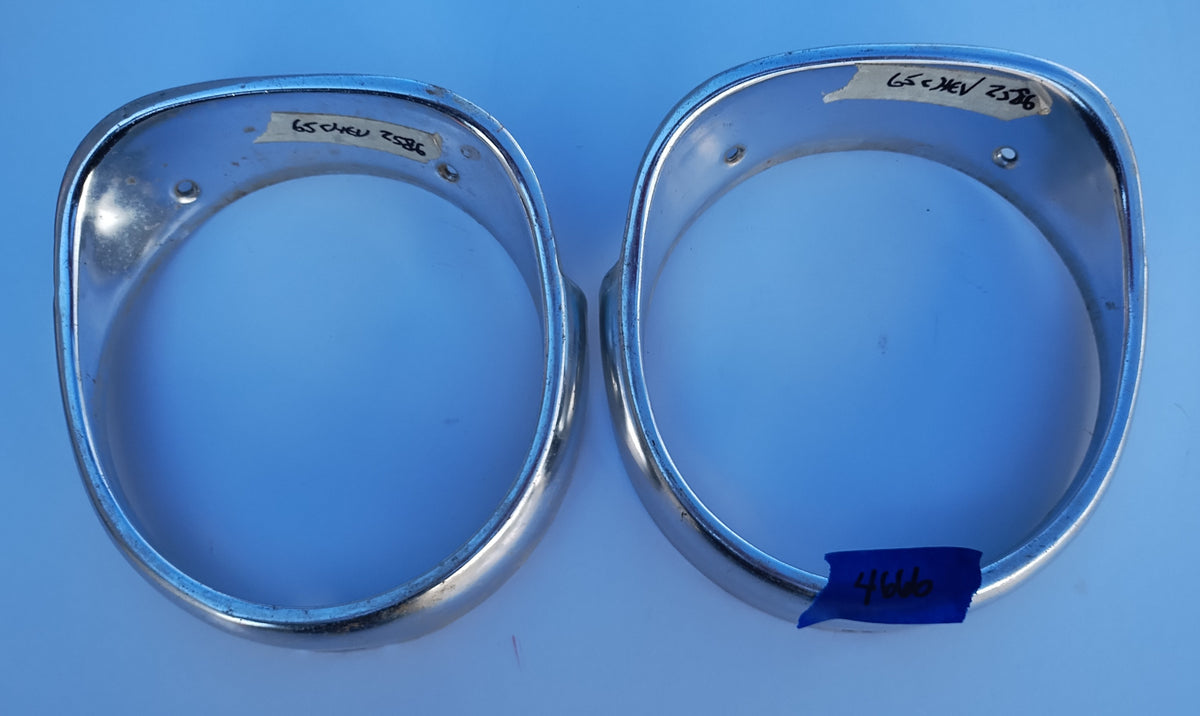 1965 Chevrolet Impala Belair Biscayne headlight bezels pair – Berry ...